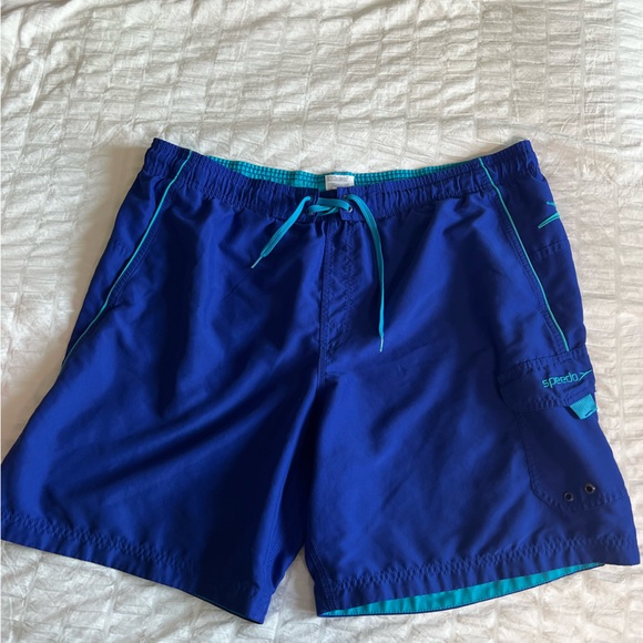 Speedo | Swim | Speedo Swim Trunks Mens Sz Large Blue Mesh Brief | Poshmark